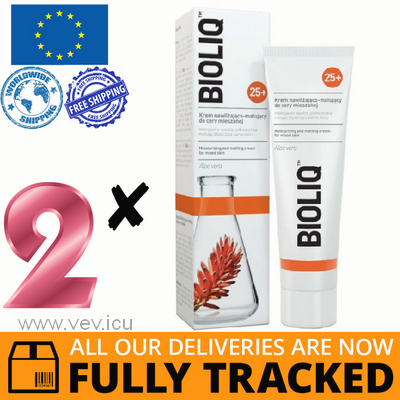 2 x BIOLIQ 25+ MOISTURIZING AND MATTING CREAM COMBINATION SKIN 50ML ...